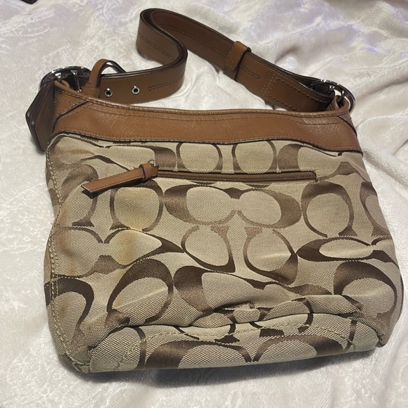 Coach | Bags | Coach Monogram Brown Purse And Wallet | Poshmark